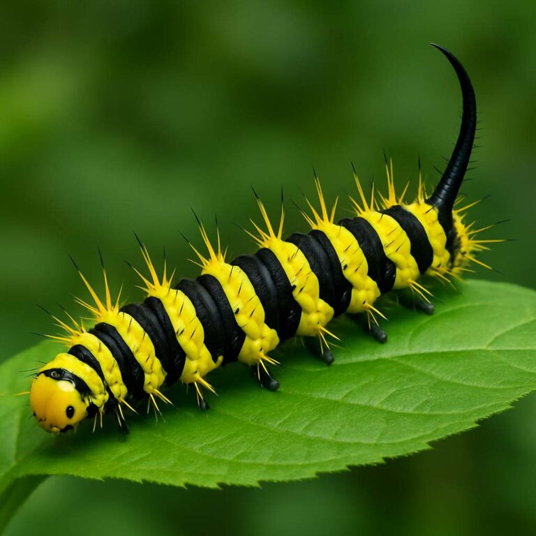Chenille jaune et noire : Identification, espèces, et dangers